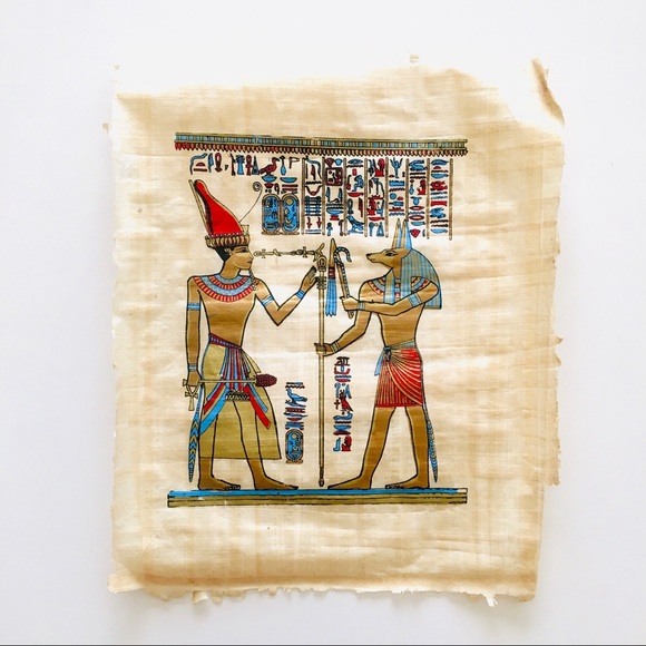 Art | Vtg Egyptian Papyrus Print | Poshmark